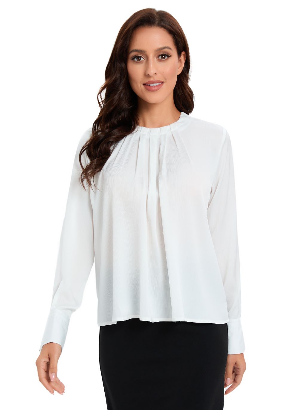 Pristine Elegance White Top | MissFinchNYC